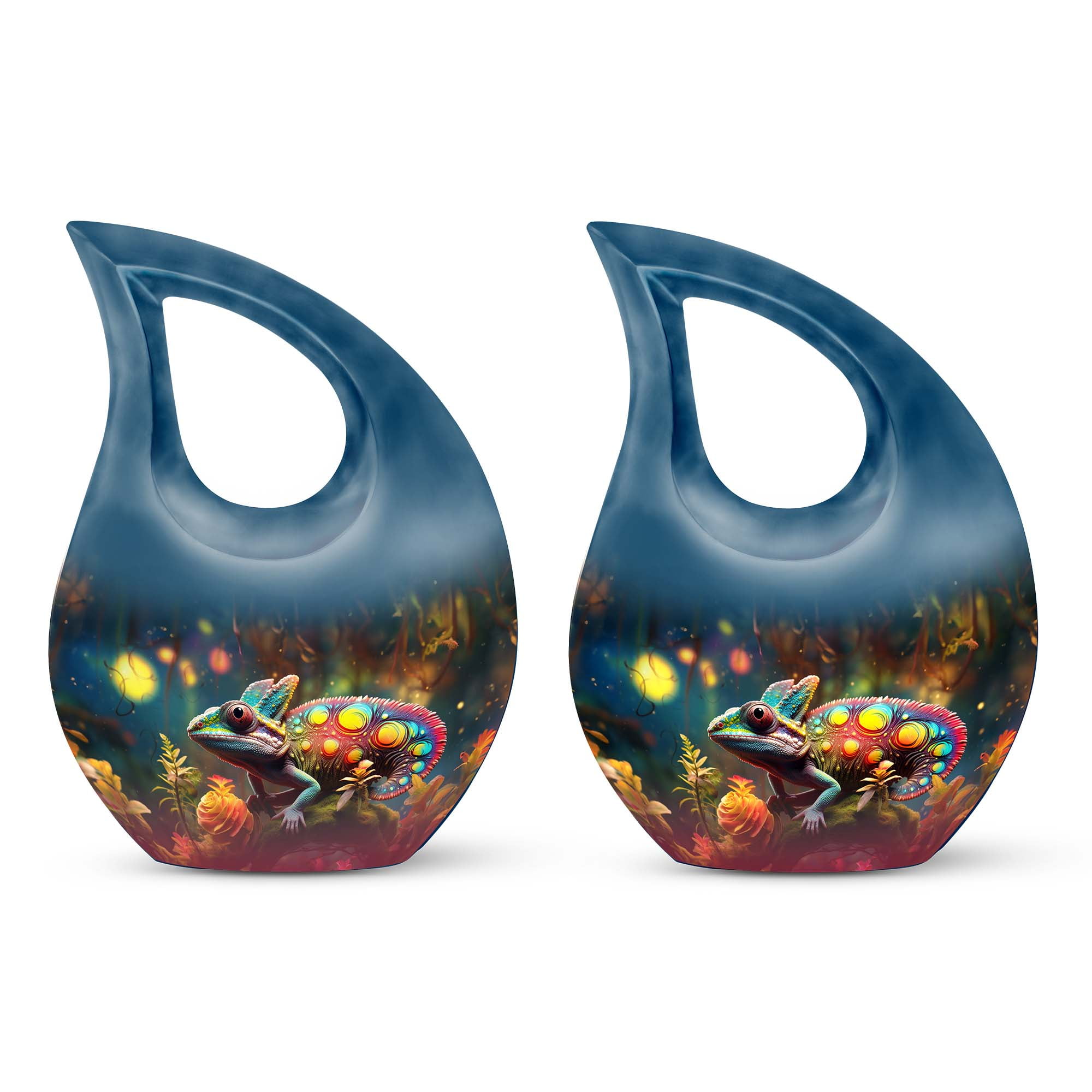 The Chameleon's Colorful Canopy Urn - Urns For Human Ashes Funeral ...