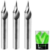 Chamfer Router Bits V Groove O Flute Spiral Router Bit 30 1/4 Inch ...