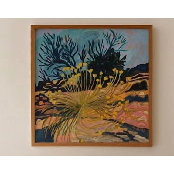 Chamisa Plant Poster Southwestern Desert Botanical Poster , Poster ...