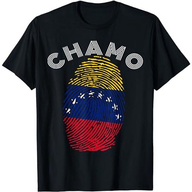 Chamo Bandera de Venezuela Flag Fingerprint Venezuelan Pride T-Shirt ...