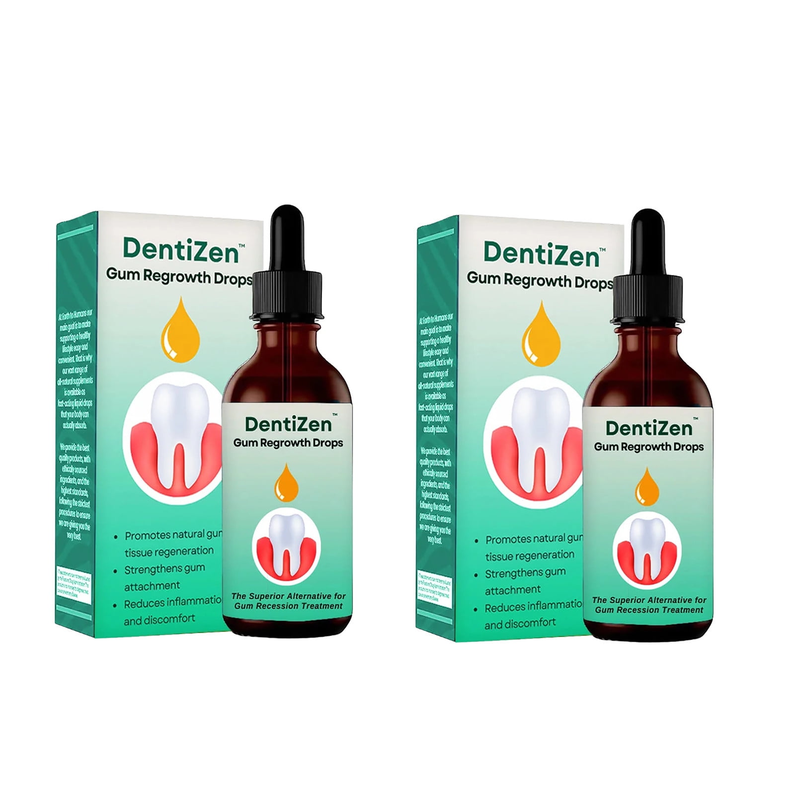 Chamoist 2PCS DentiZen Gum Regrowth Drops, Color Corrector Tooth Serum ...