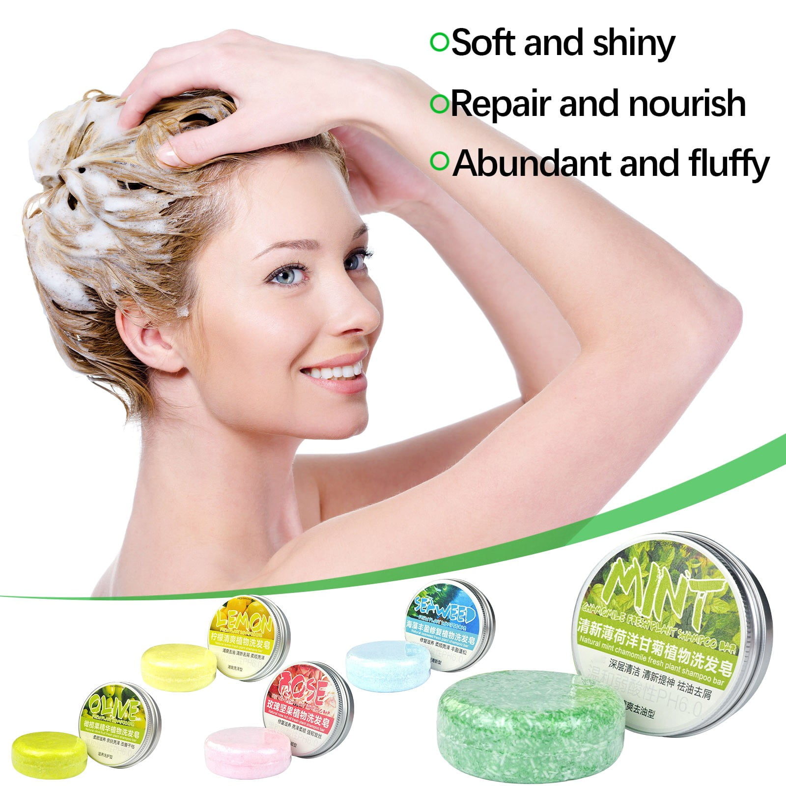 Chamoist 2PCS Various Plant Shampoo Bar for Gray Hair, 2024 New Purple ...