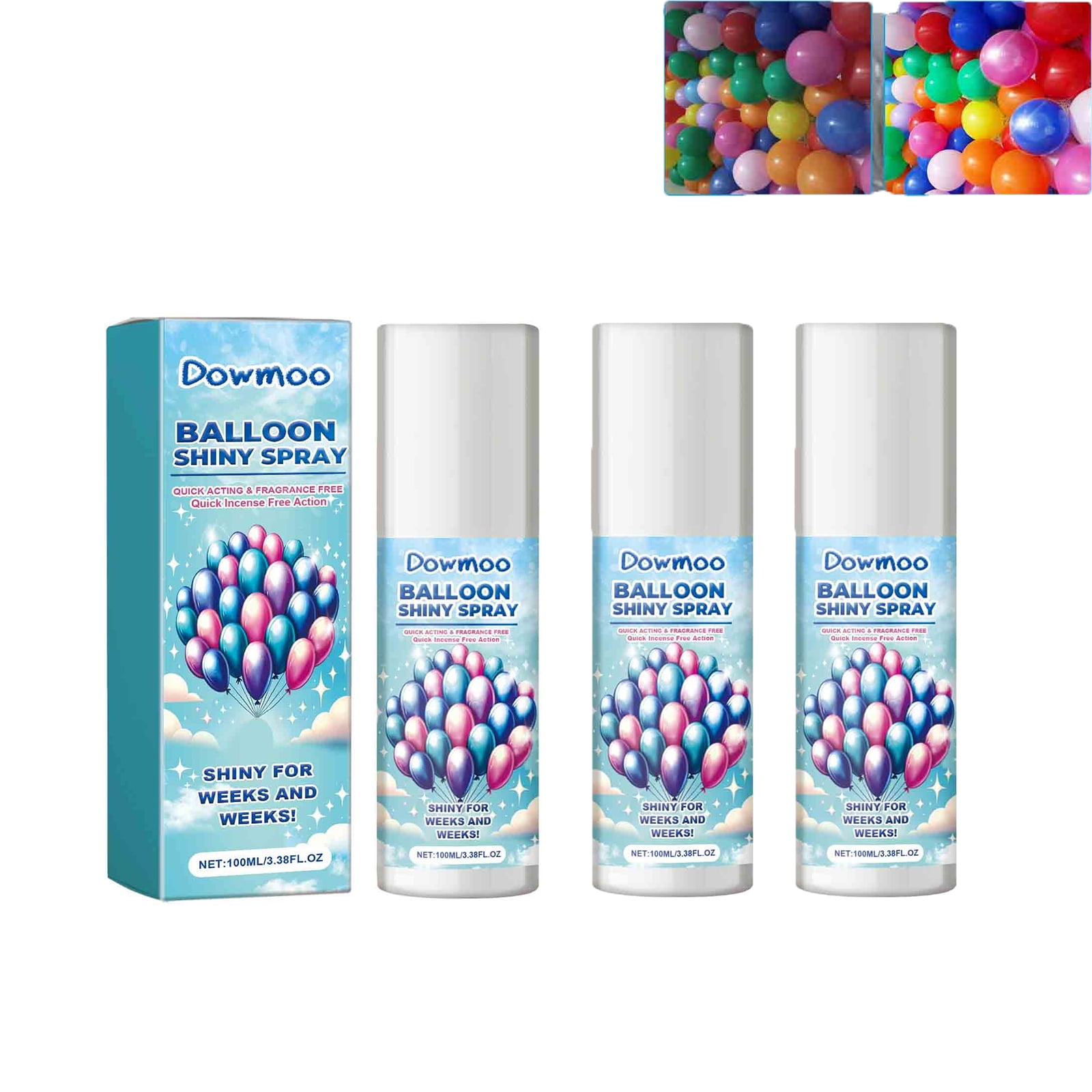 Chamoist 3PC Balloon Spray,Balloon Spray Shine for an Elegant Hi Gloss ...