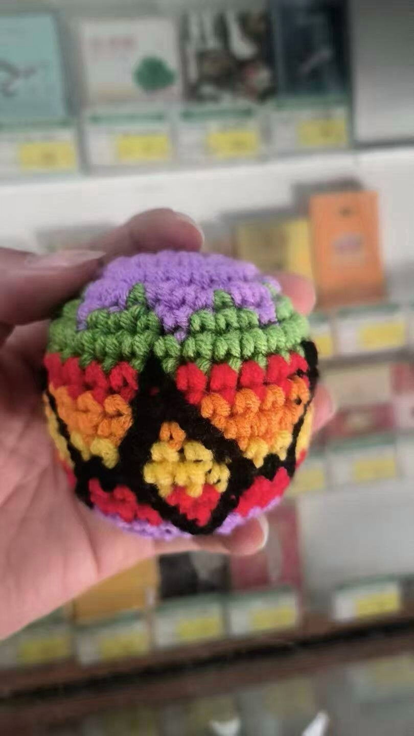 Chamoist 3Pcs Crocheted Kick Ball, Colorful Soft Woven Hacky Ball ...