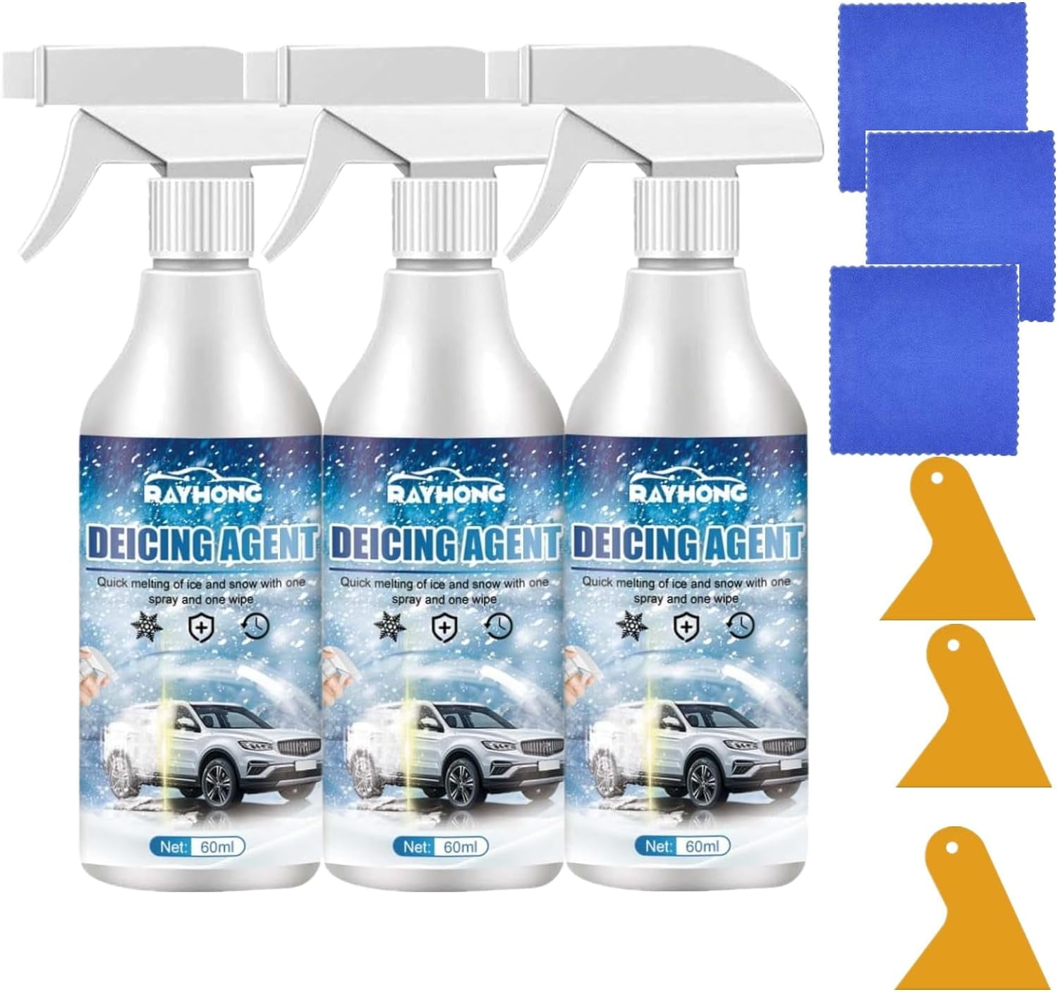 Auto Windshield Deicing Spray Icer for Car Windshield Defroster,Window ...