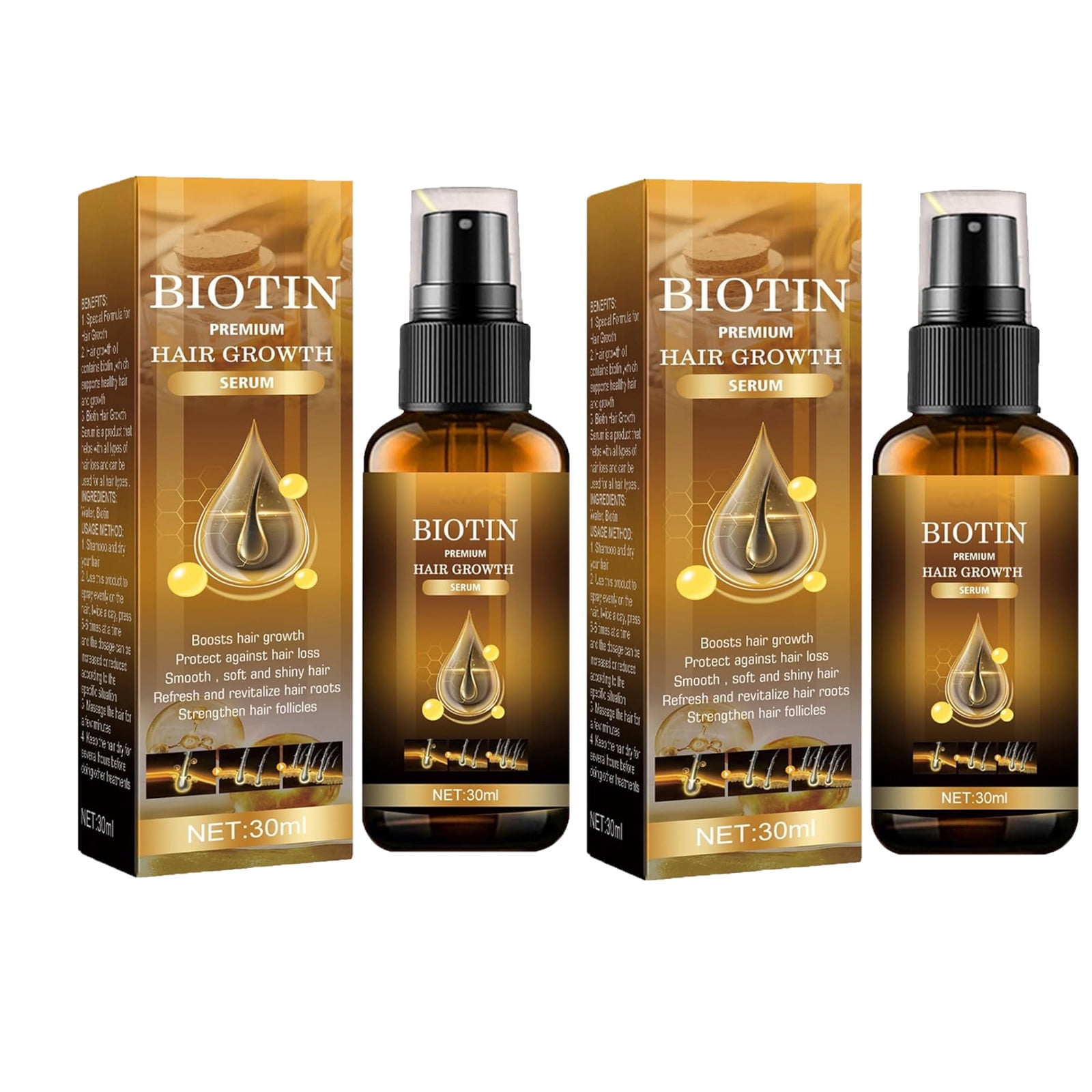 Chamoist Biotin Hair Growth Spray, Biotin Thickening Herbal Serum, Biotin Hair Regrowth Spray ...