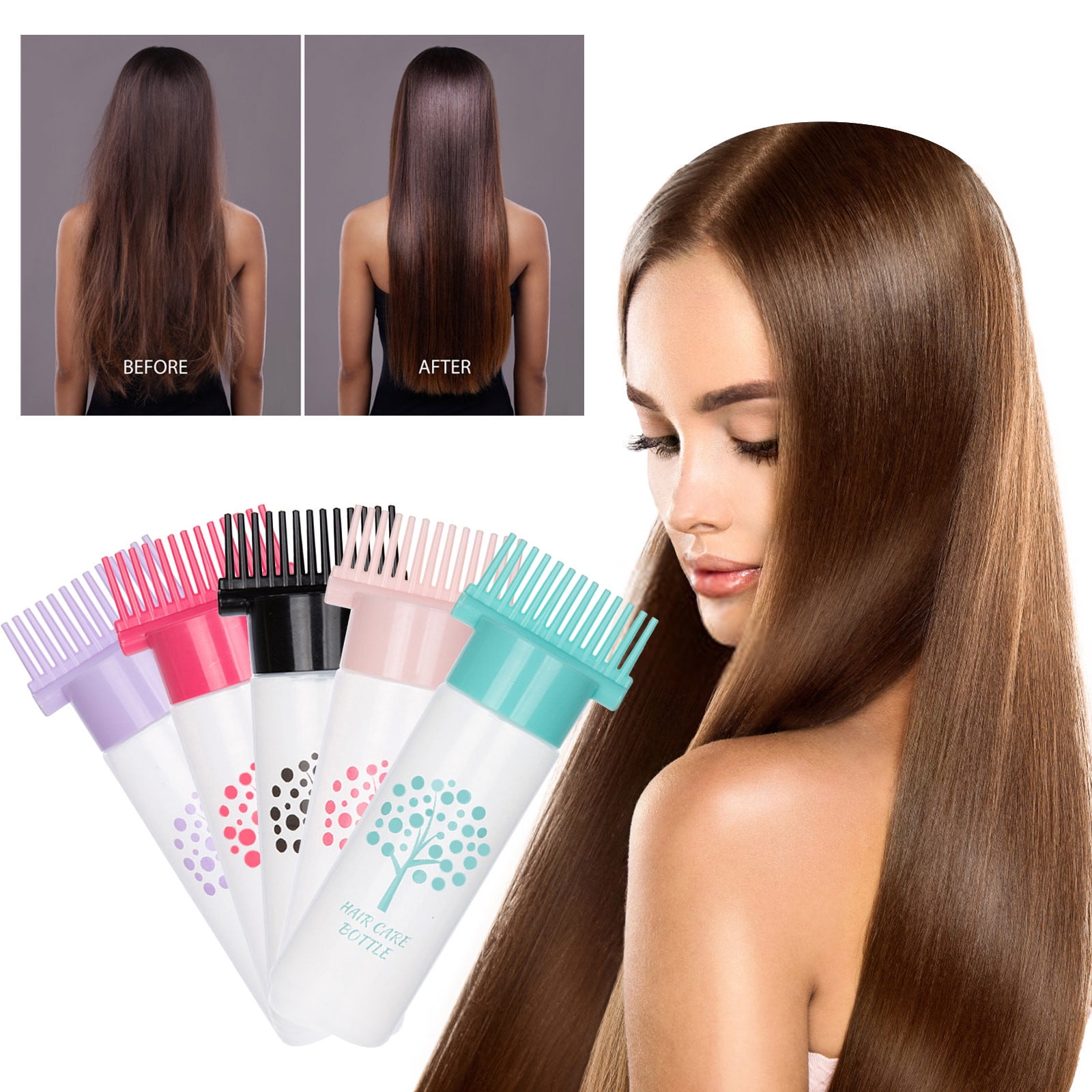 Chamoist Bottle Applicator Hair Comb,Root Comb Applicator Bottle,Hair ...