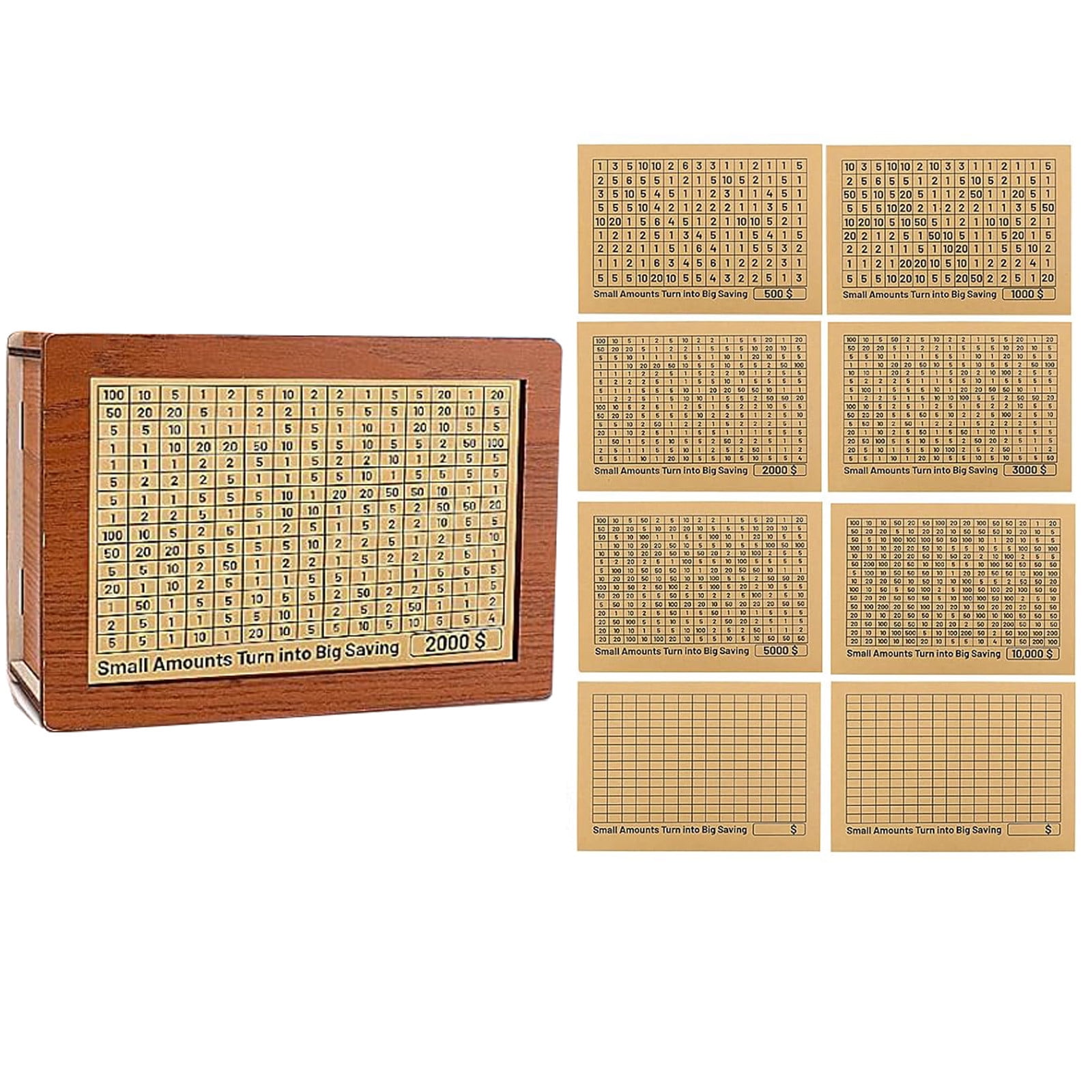 Chamoist Cash Vault Wooden Savings Box,Money Wood Savings Box Cant Open ...