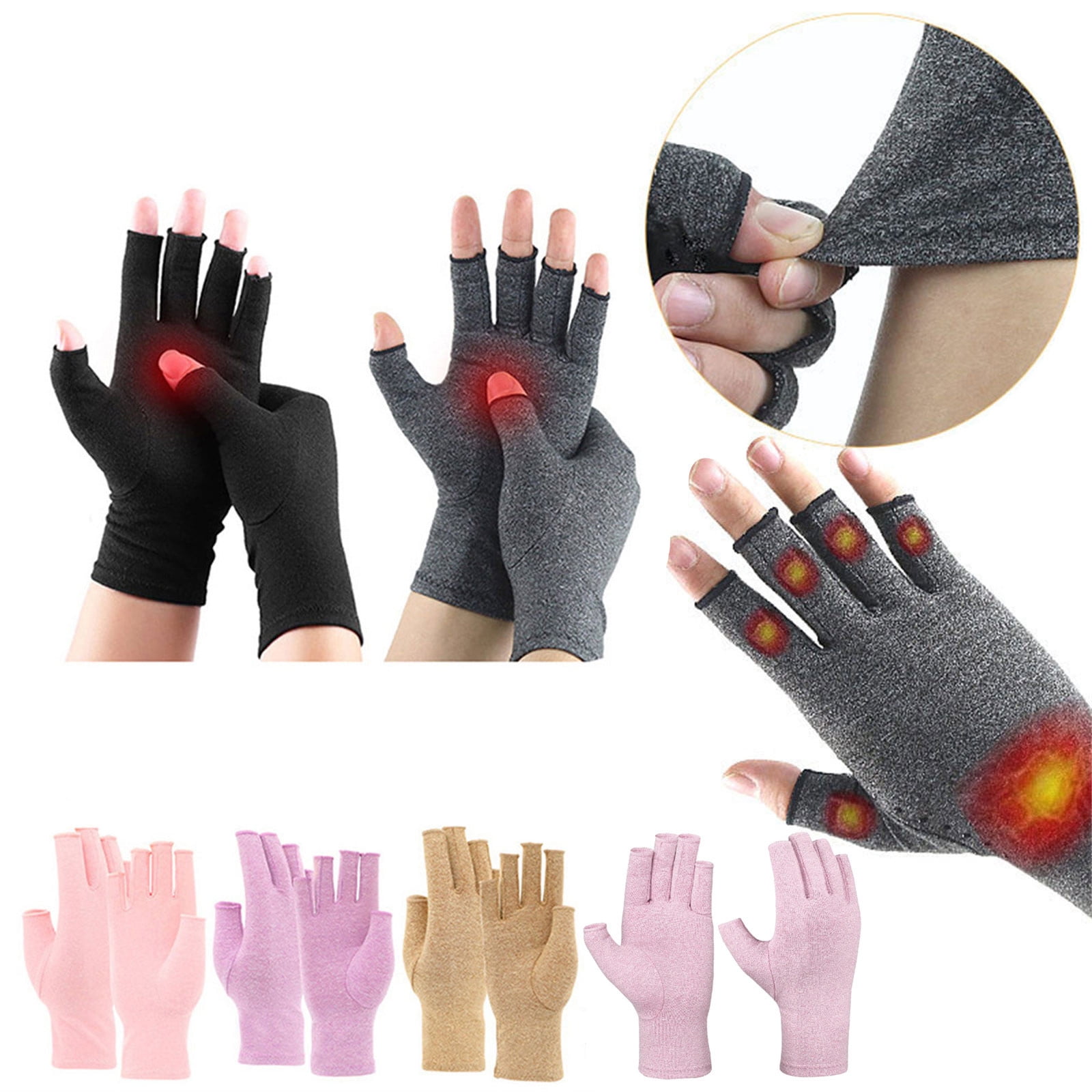 Compression Gloves Women,One Compress Bamboo Arthritis Gloves ...
