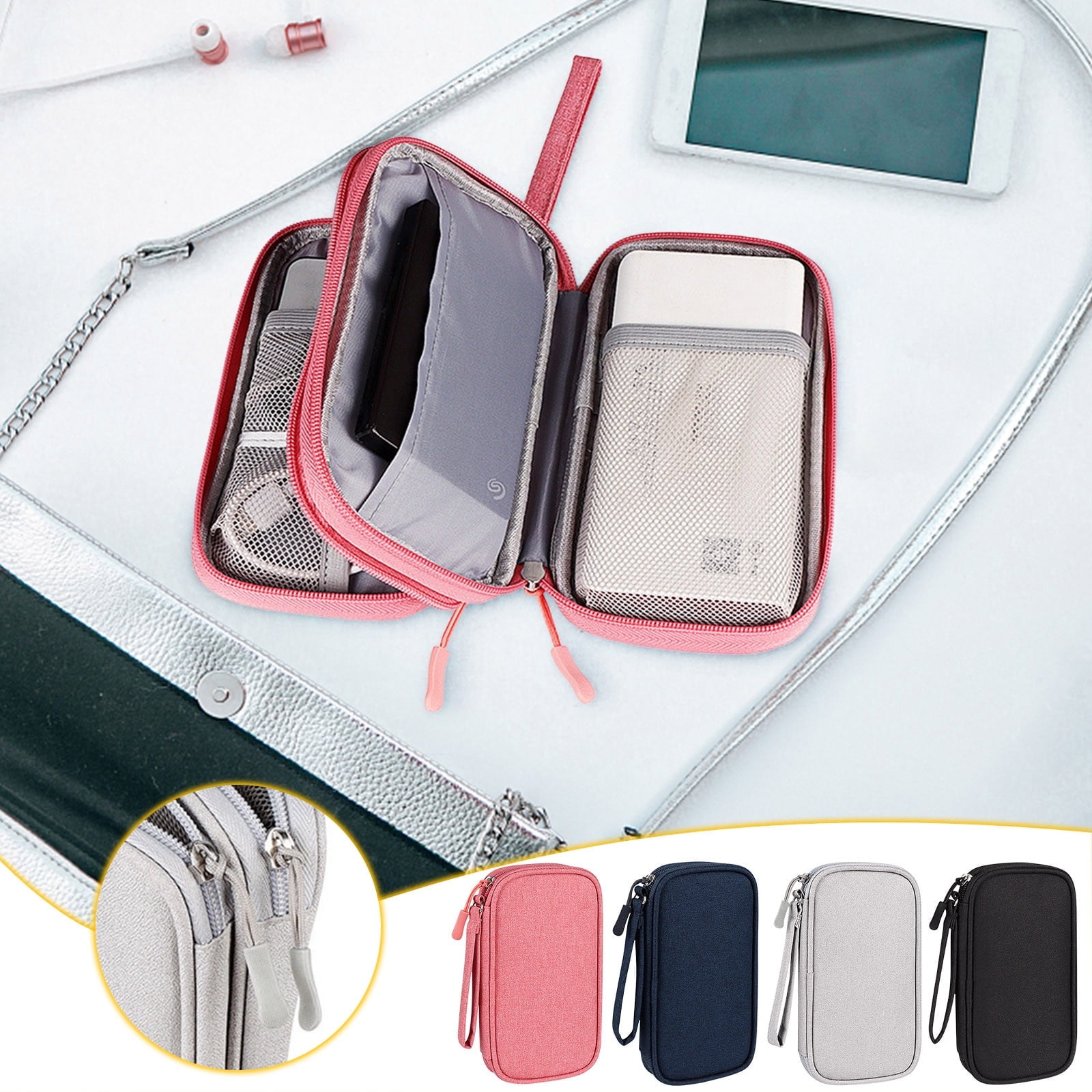 Cord Electronic Organizer, Travel Tech Case double Layers, Digital ...