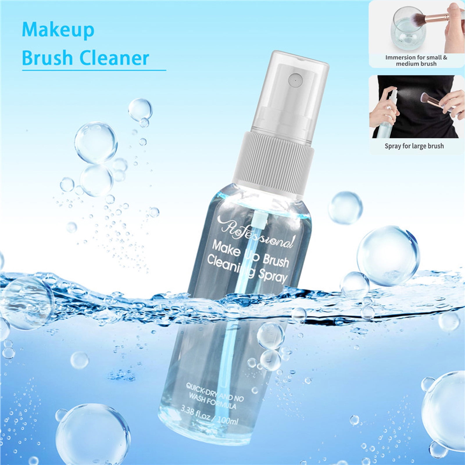 Chamoist Makeup Brush Cleanser Spray,No-washing Quick Drying Deep ...