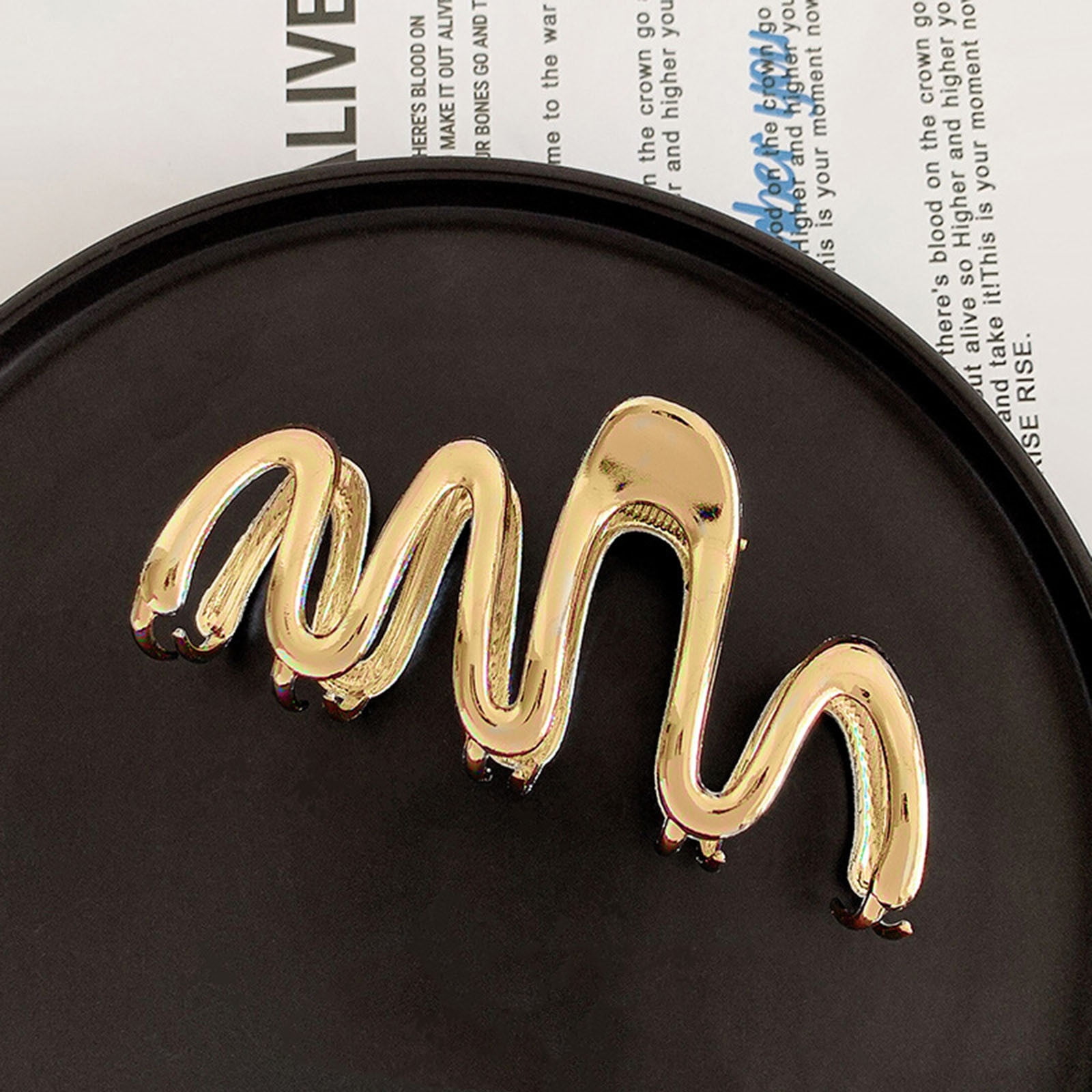 Chamoist Metal Hair Claw Clips for Women Pearl Large Non-Slip Strong ...