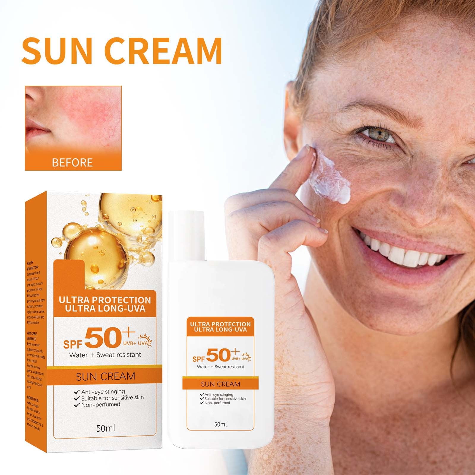 Chamoist New Body Sunscreen Spf 50 Light Thin Refreshing Sunscreen Protector Solar Sun