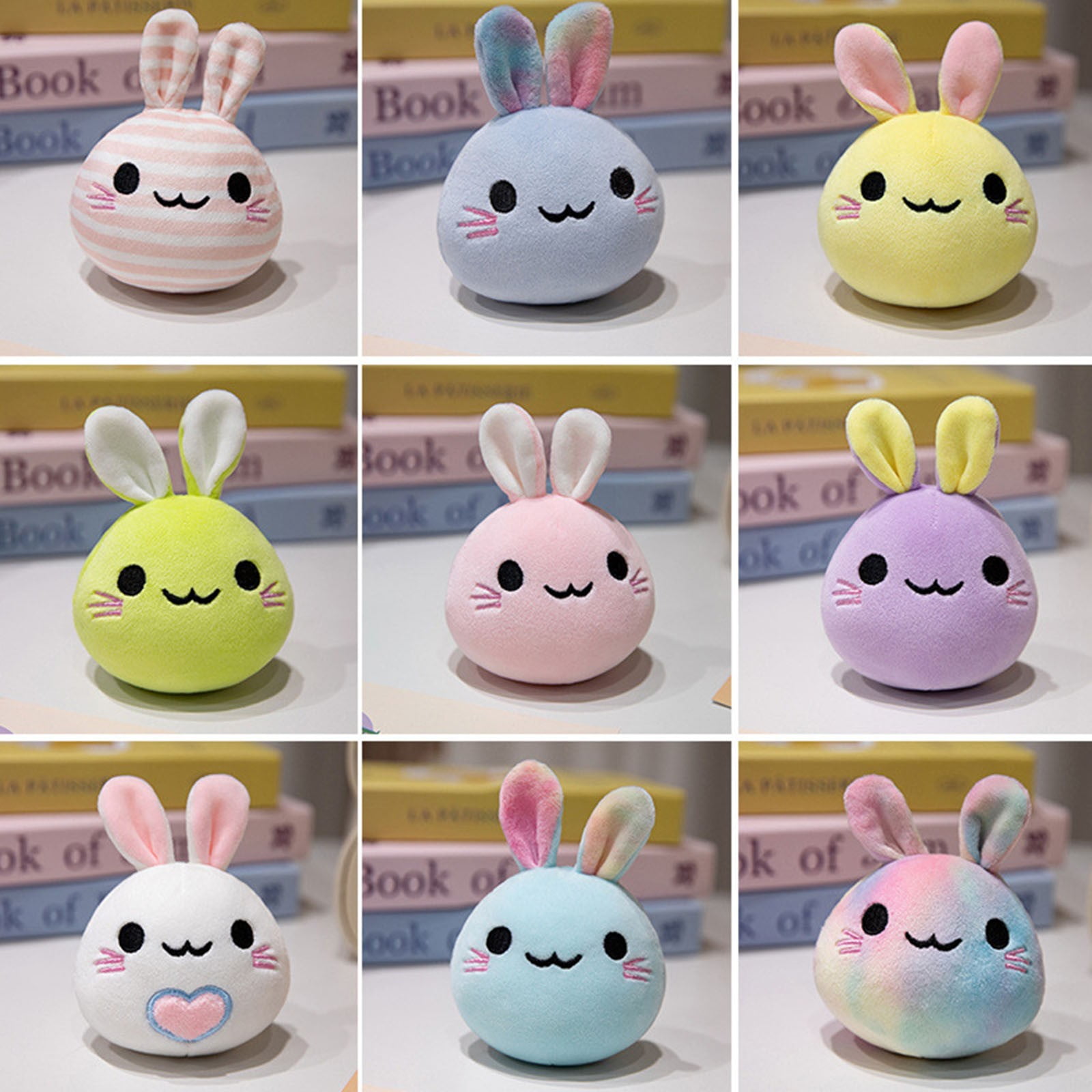 Chamoist Plush Bunny Stuffed Animal,Stuffed Rabbit Plush Toys,Bag of 9 ...