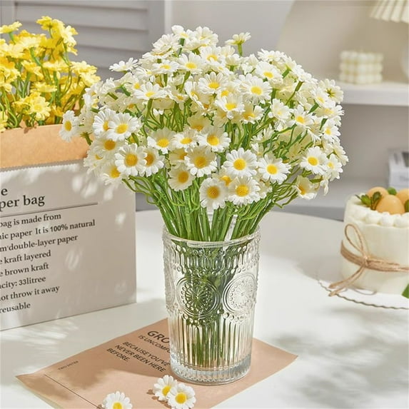 Chamomile And Flowers In Style Artificial Flowers For Living Room ...