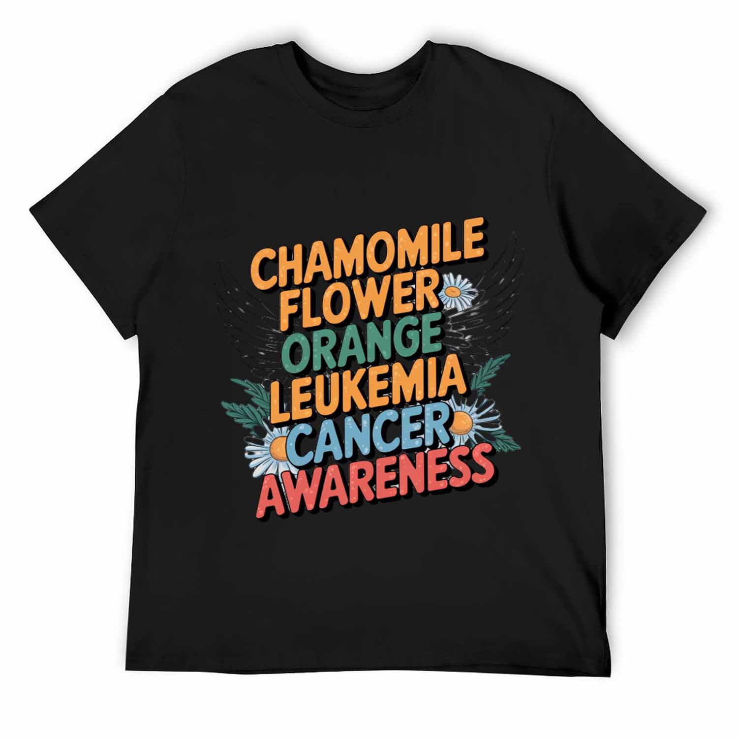 Chamomile Flower Orange Ribbon Leukemia Cancer Awareness Of School Mic ...