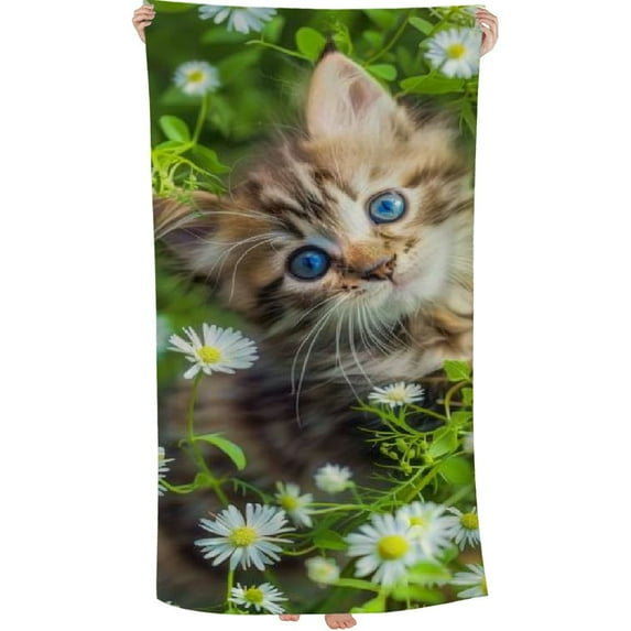 , Chamomile Flower Printed Microfiber Sand Free Pool Towel Lightweight ...