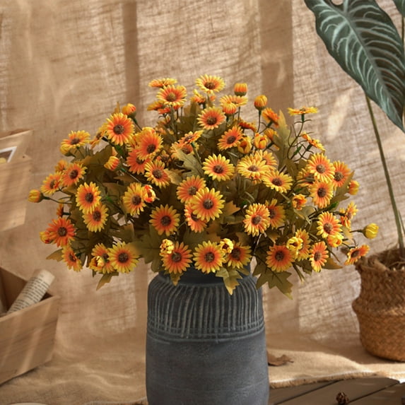 Chamomile Garden Artificial Flowers, Lifelike Fake Flowers for Wedding ...