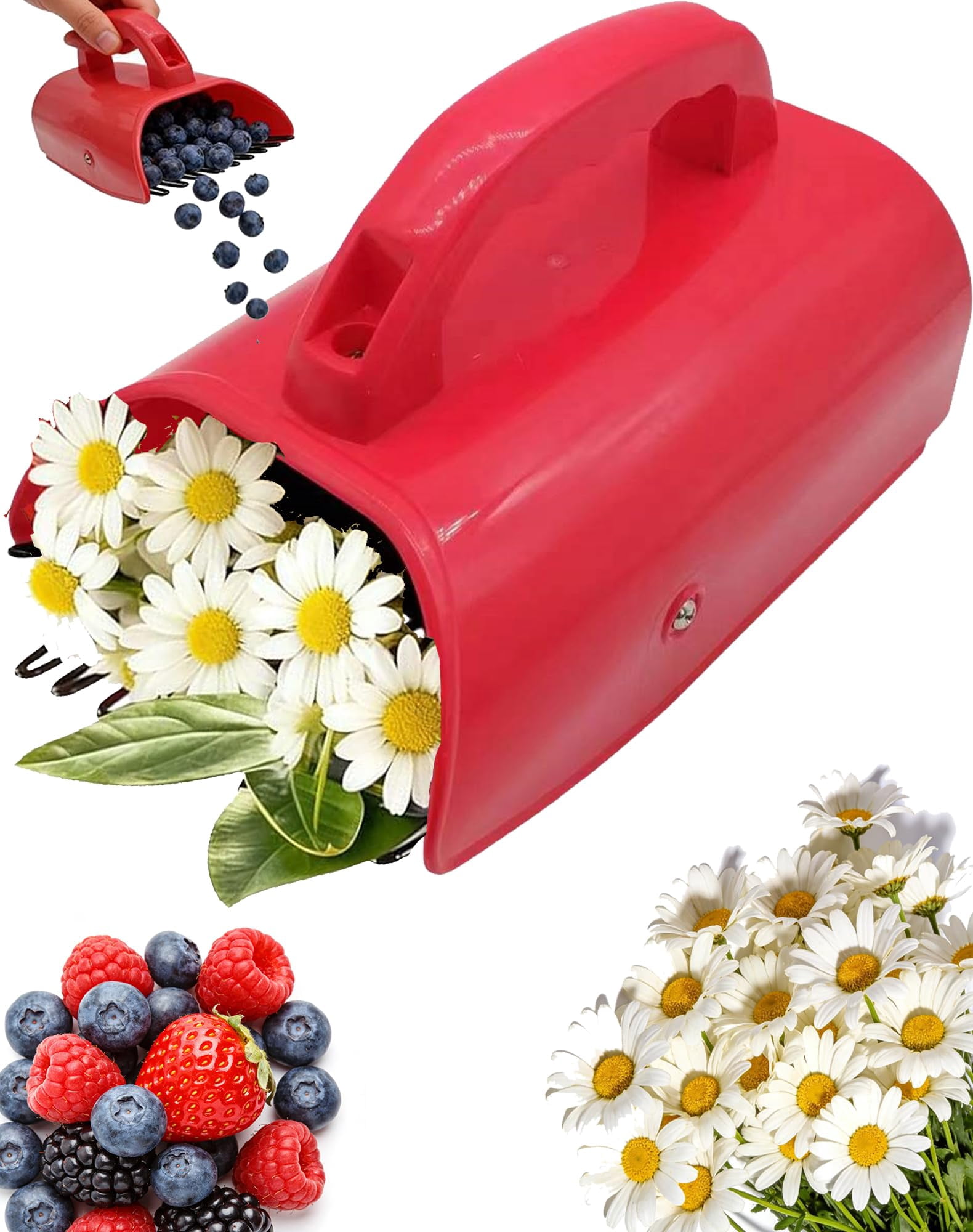 Chamomile Harvester with Metallic Comb, Ergonomic Blueberry Picker ...