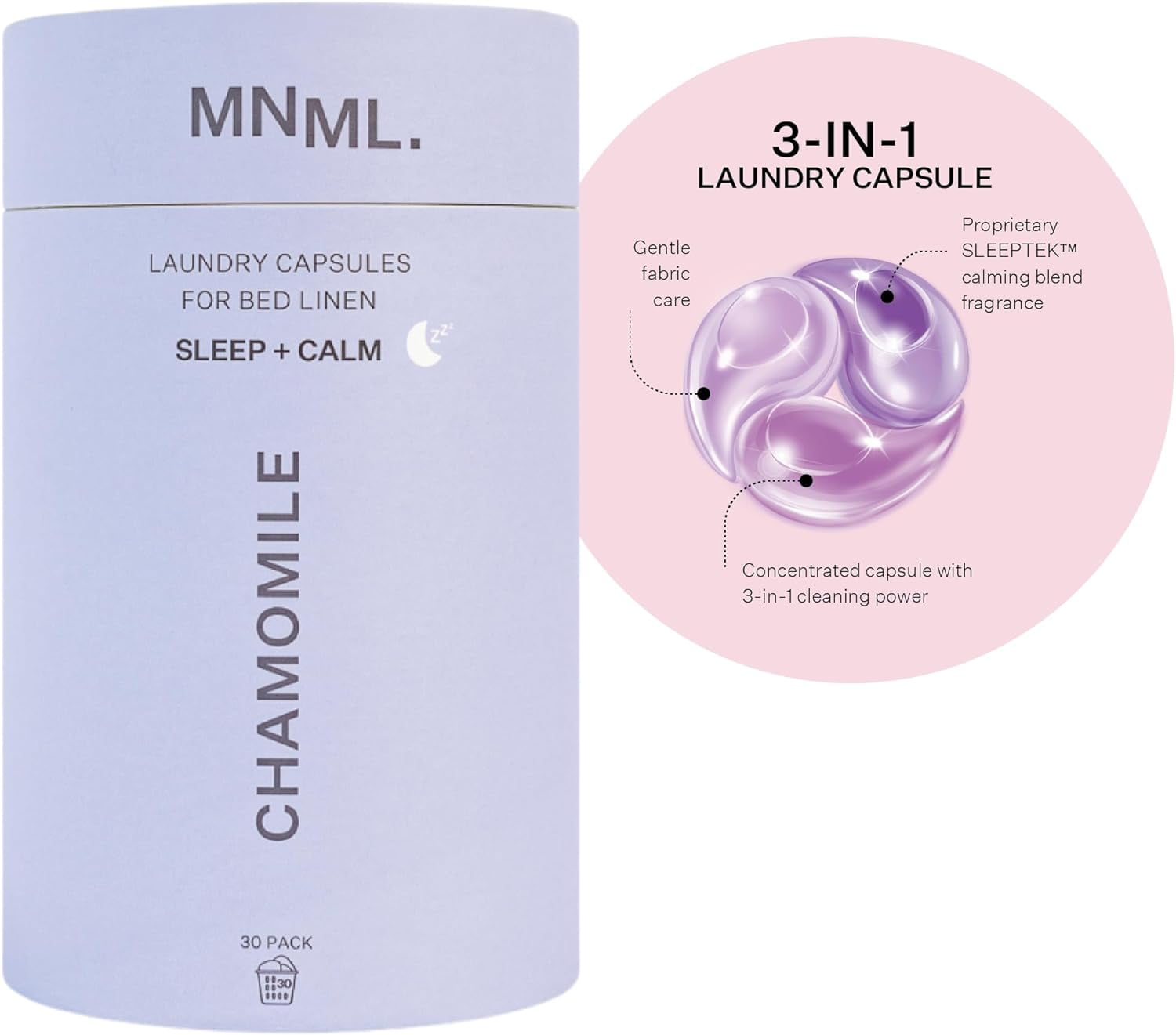 Chamomile Laundry Pods Designed For Sleep & Calm, Eco-Friendly Laundry ...