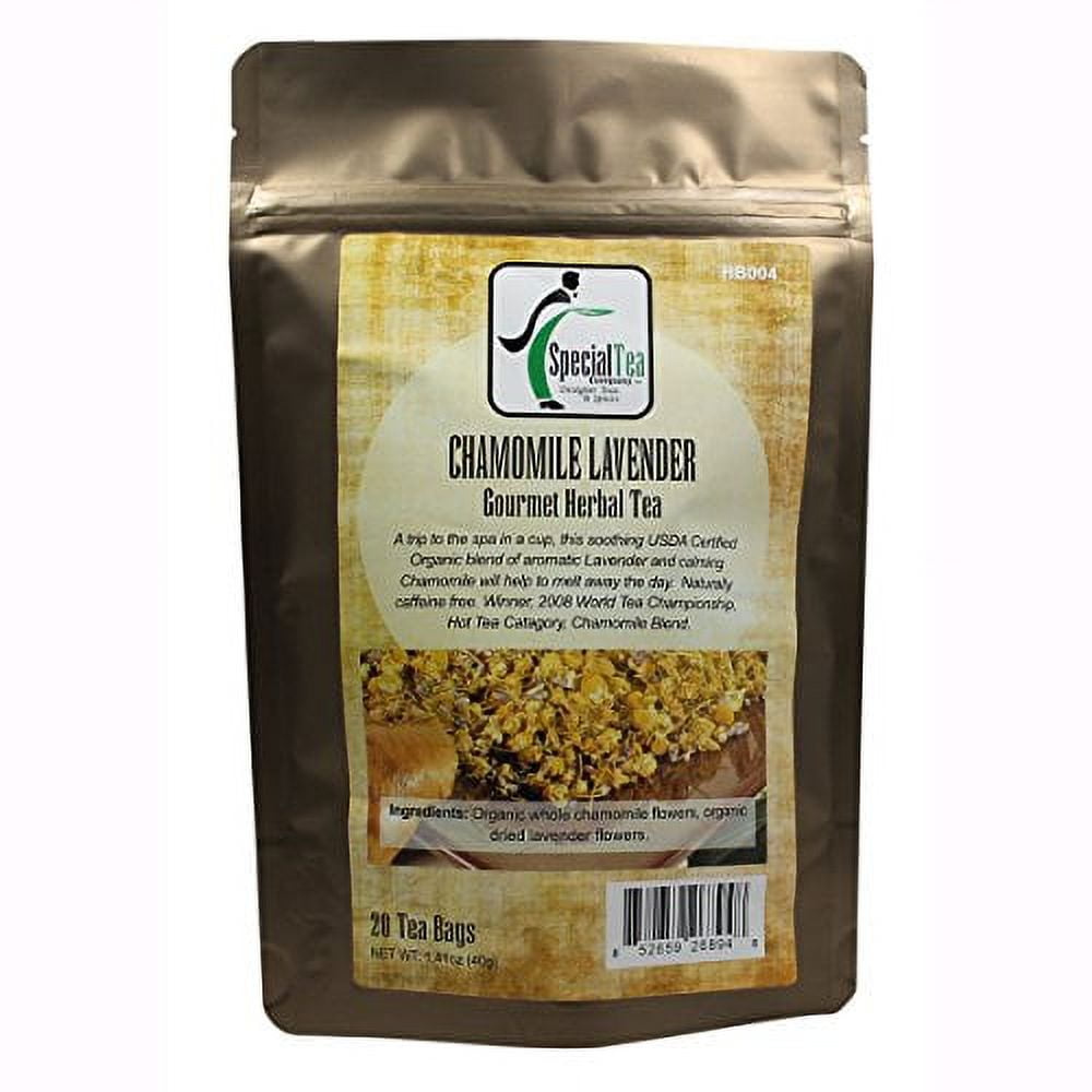 Chamomile Lavender Organic Herbal Tea, 20 Tea Bags - Walmart.com