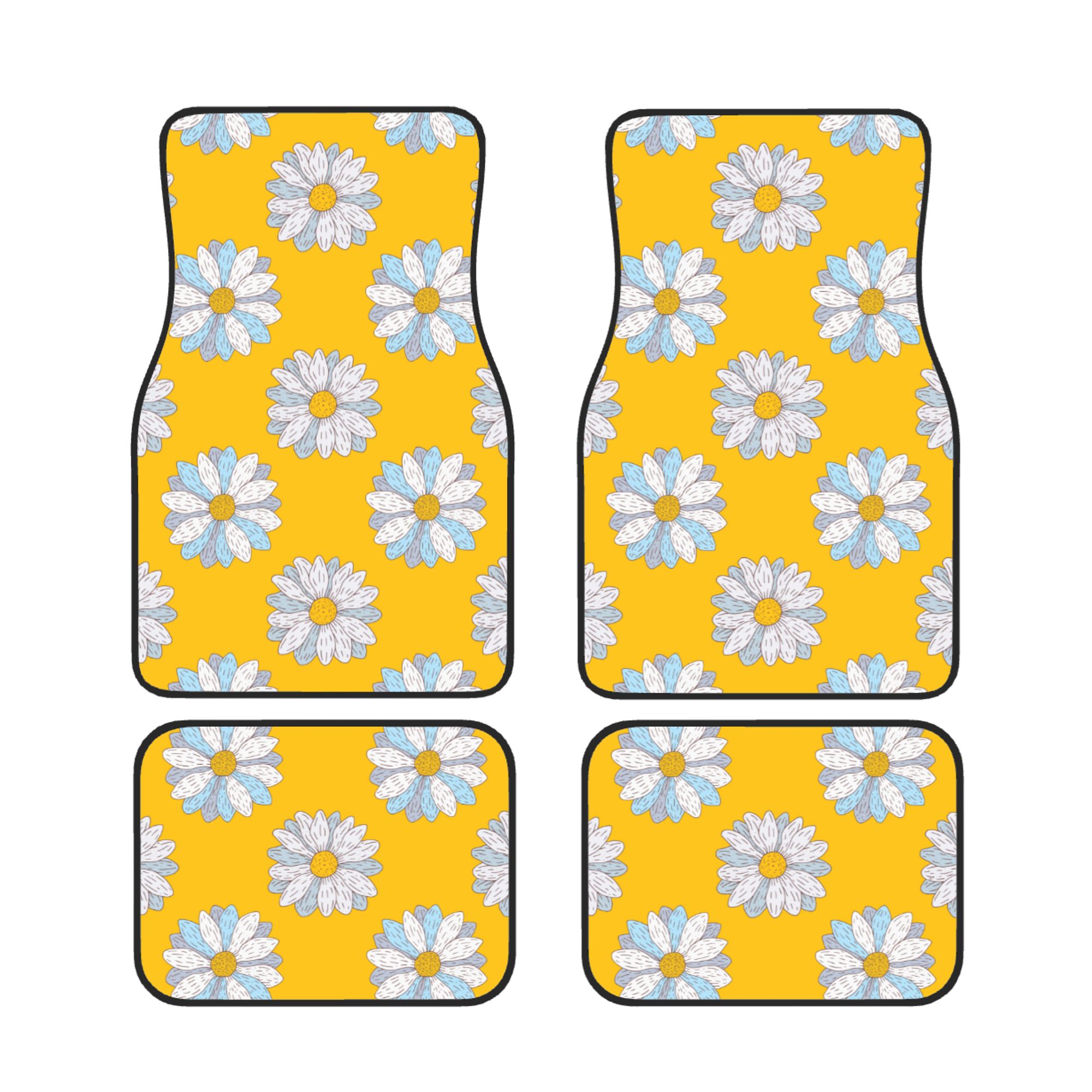Chamomile Patt Pattern Universal Fit Carpet Floor Mats For Car Suv Van ...