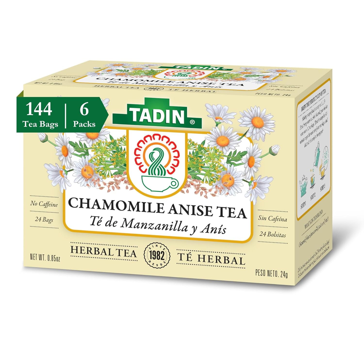 Chamomile Tea with Anise, Tea, Caffeine Tea, Tea Bags Individually ...