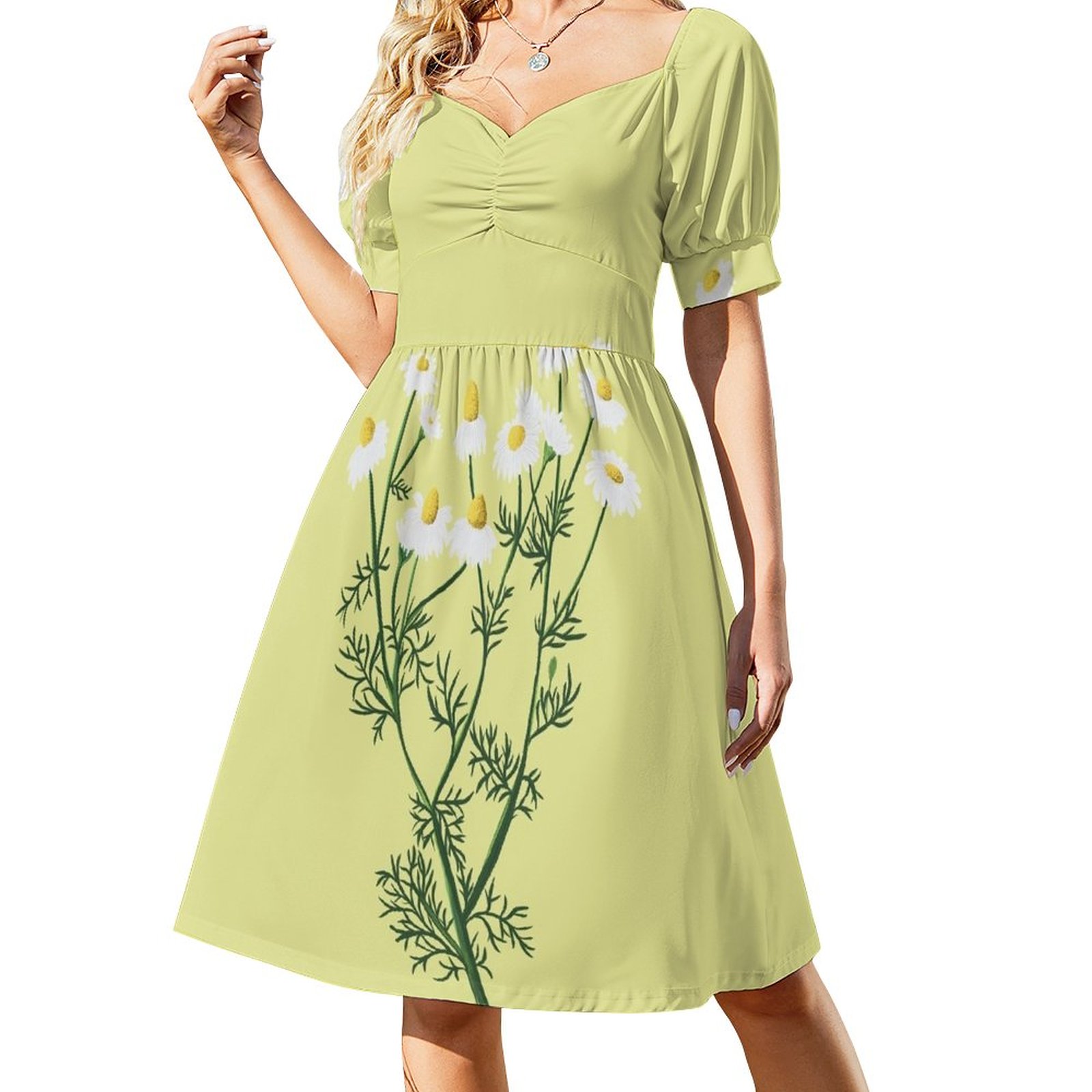 Chamomile botanical drawing Sleeveless Dress african dresses for woman ...