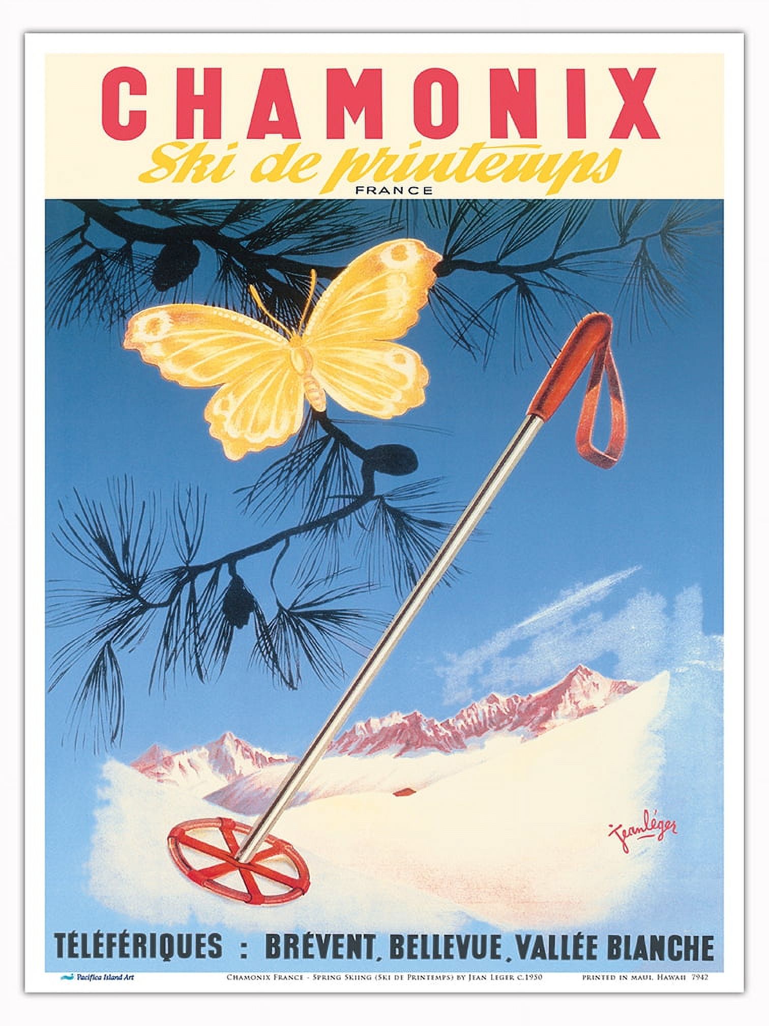 Chamonix France - Spring Skiing (Ski de Printemps) - Vintage Travel ...