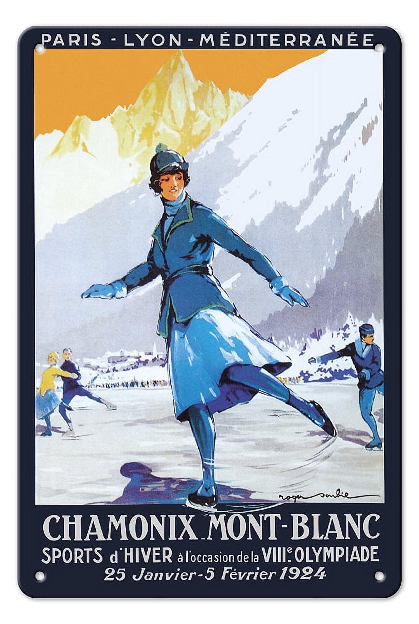 Chamonix Mont-Blanc France - Winter Sports - Paris-Lyon-Mediterrannee ...