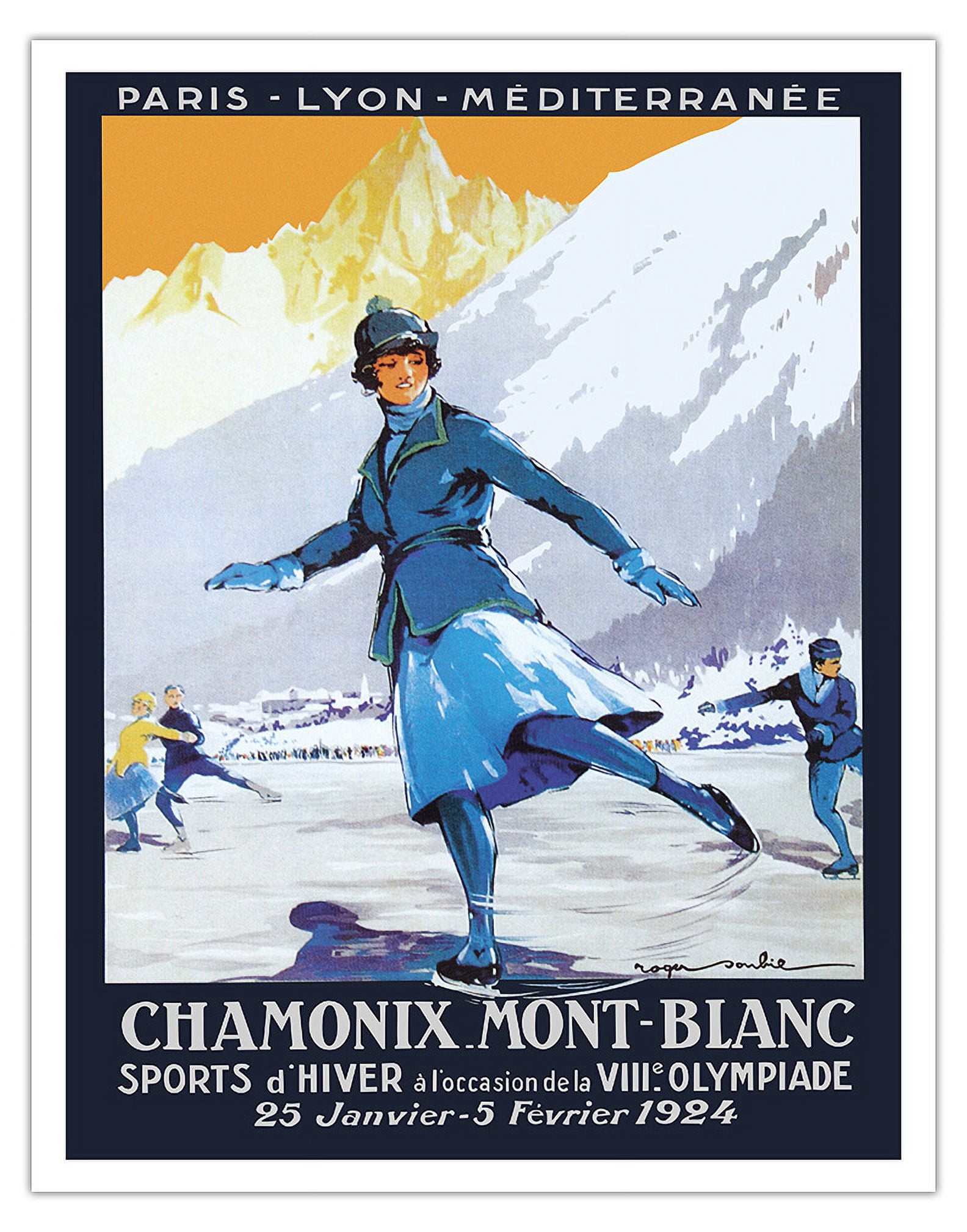Chamonix Mont-Blanc France - Winter Sports - Paris-Lyon-Mediterrannee ...