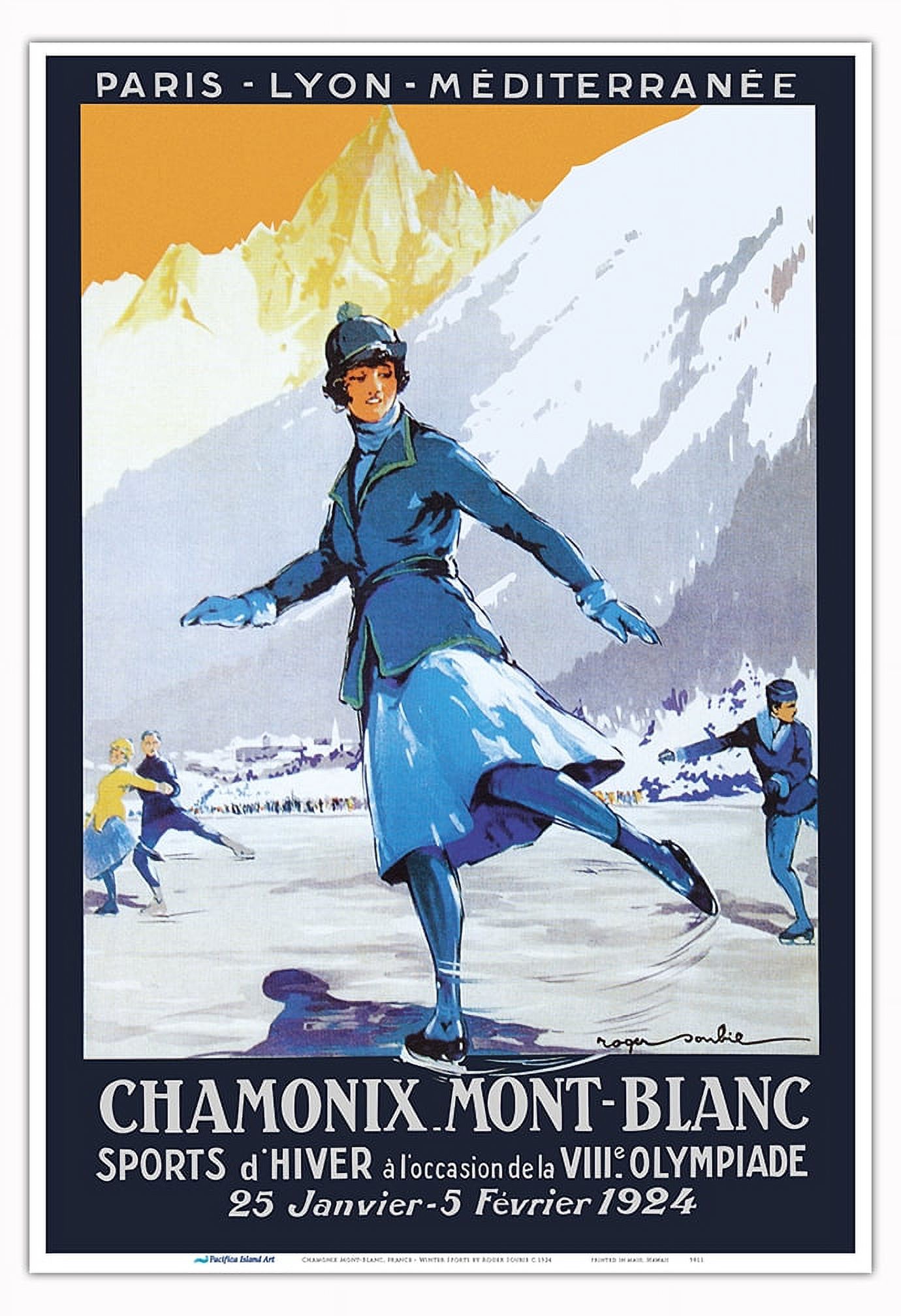 Chamonix Mont-Blanc France - Winter Sports - Paris-Lyon-Mediterrannee ...