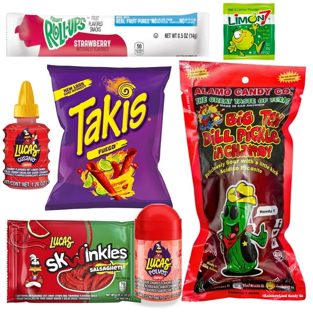 Chamoy Pickle Kit - Includes the Big Tex Chamoy Pickle, Takis Fuego ...