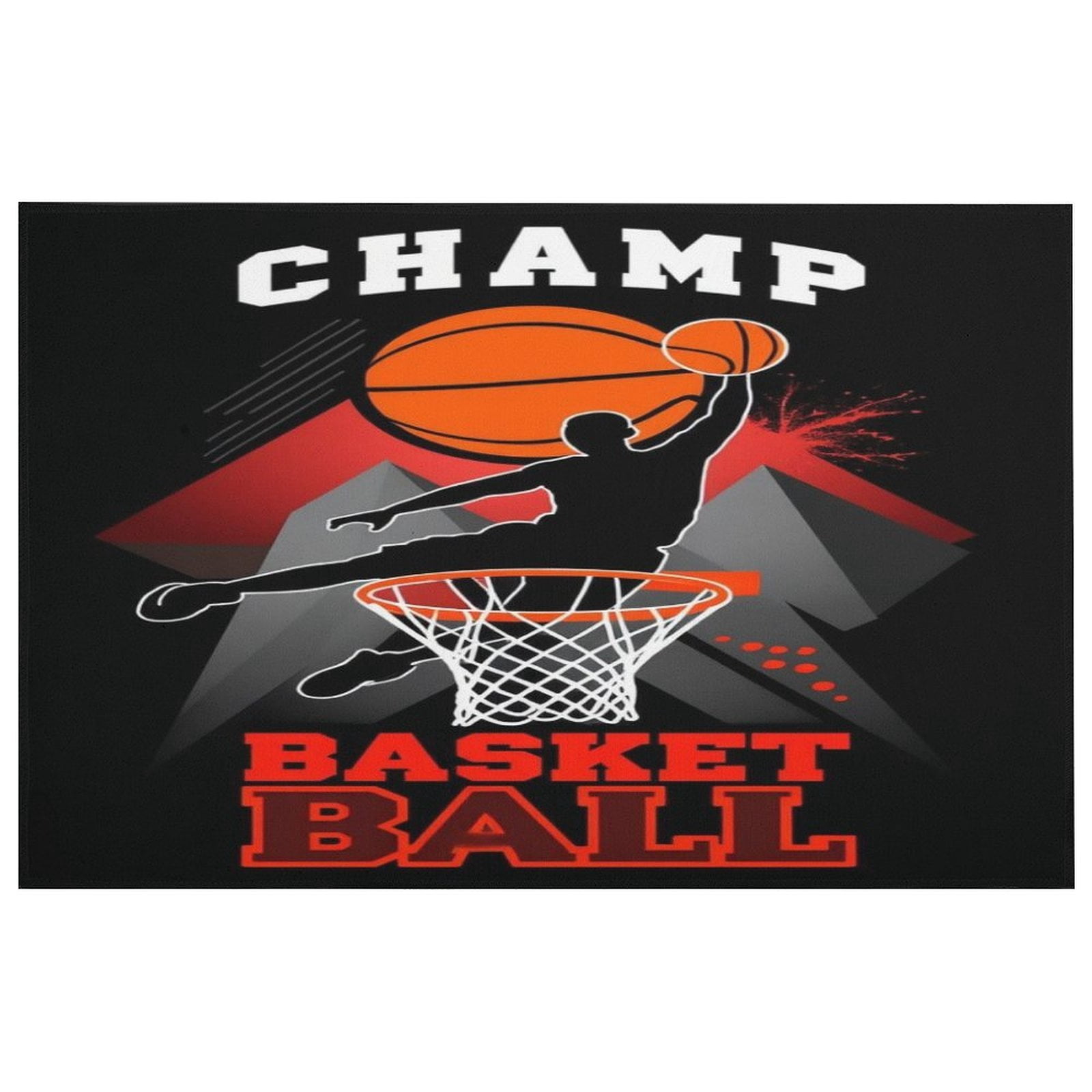 Champ Basketball Slam Dunk Adult Home Decor Bedroom Living Room Crystal ...