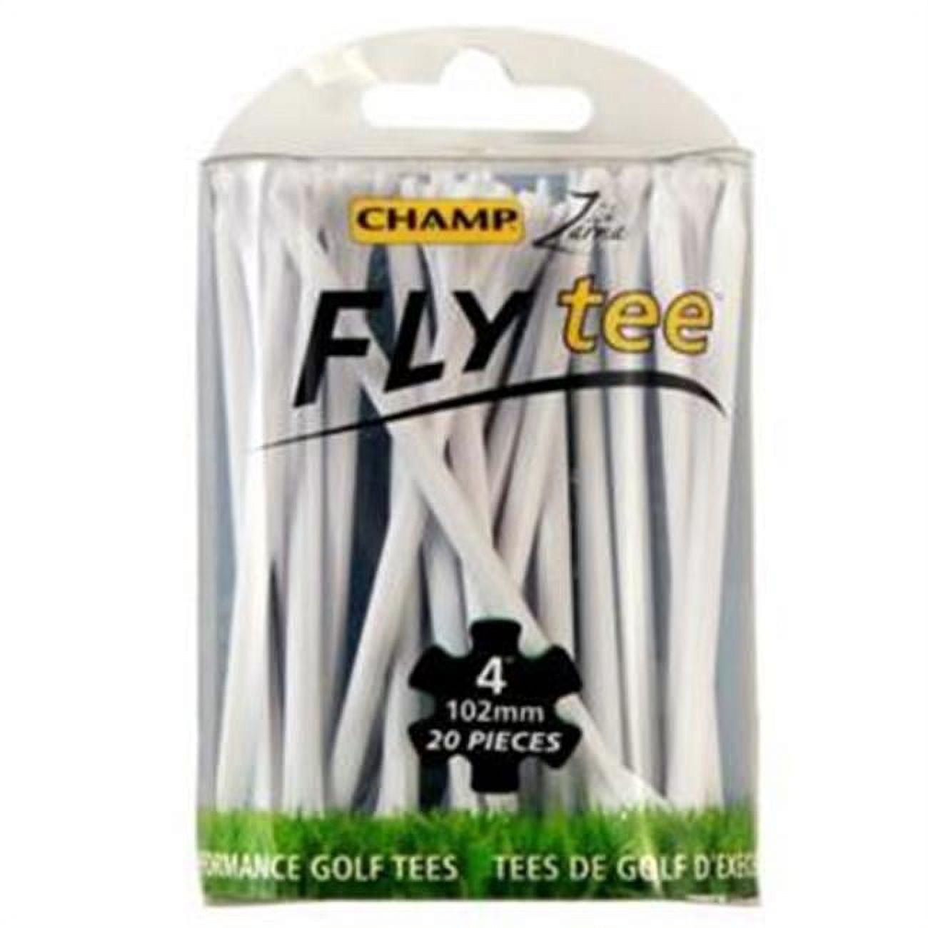 Champ Zarma FLYtee 4 inch, White, 20 Count - Walmart.com