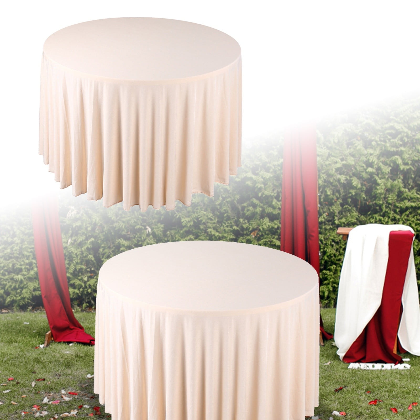 Champagne Black Yellow 80*110CM Elastic Cover Hotel Wedding High Bar ...