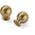 Champagne Bronze 1 Inch 15 Pack Cabinet Knobs Furniture Pulls - Walmart.com