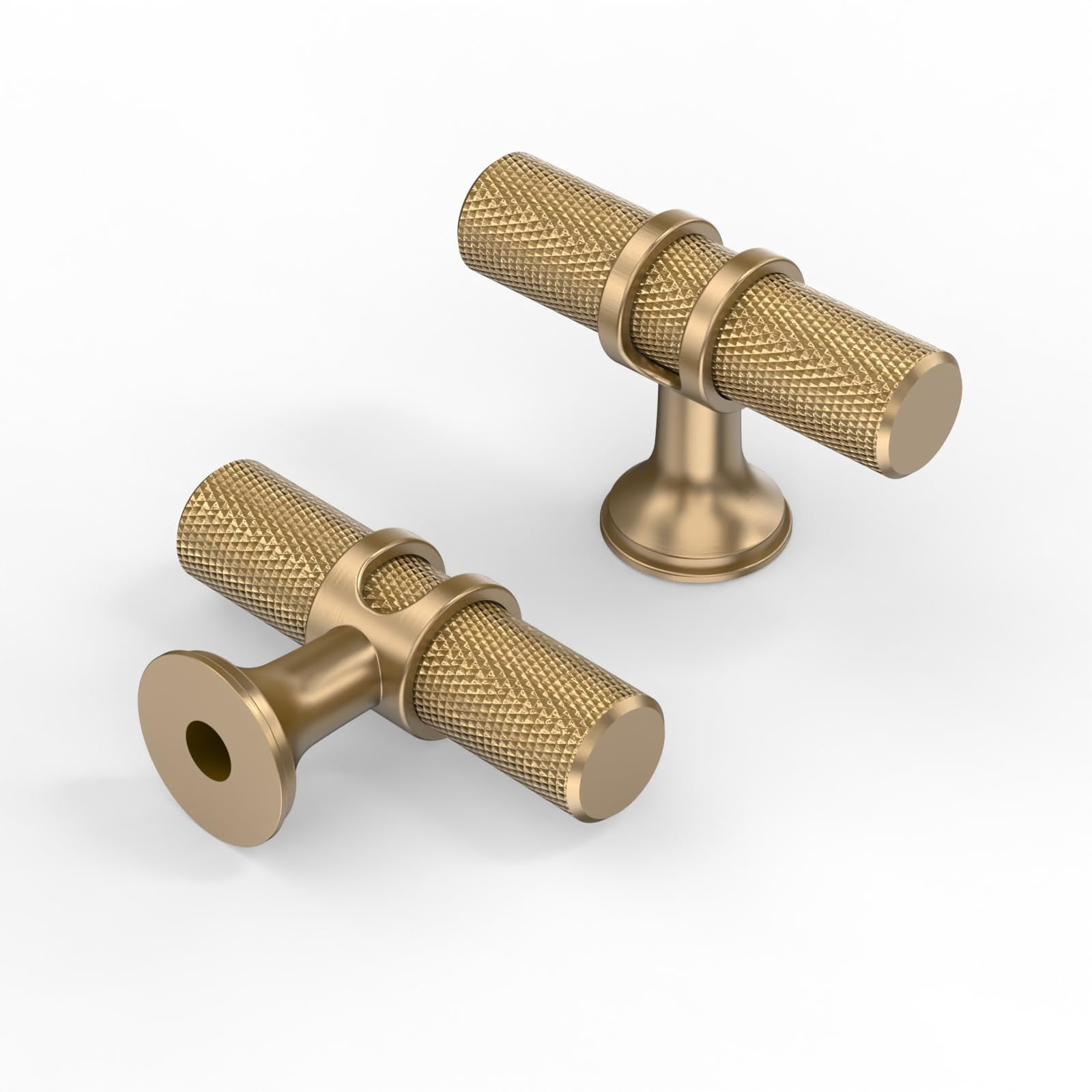 Champagne Bronze Single Hole Knob 10 Pack Zinc Hardware Cabinet Dresser ...