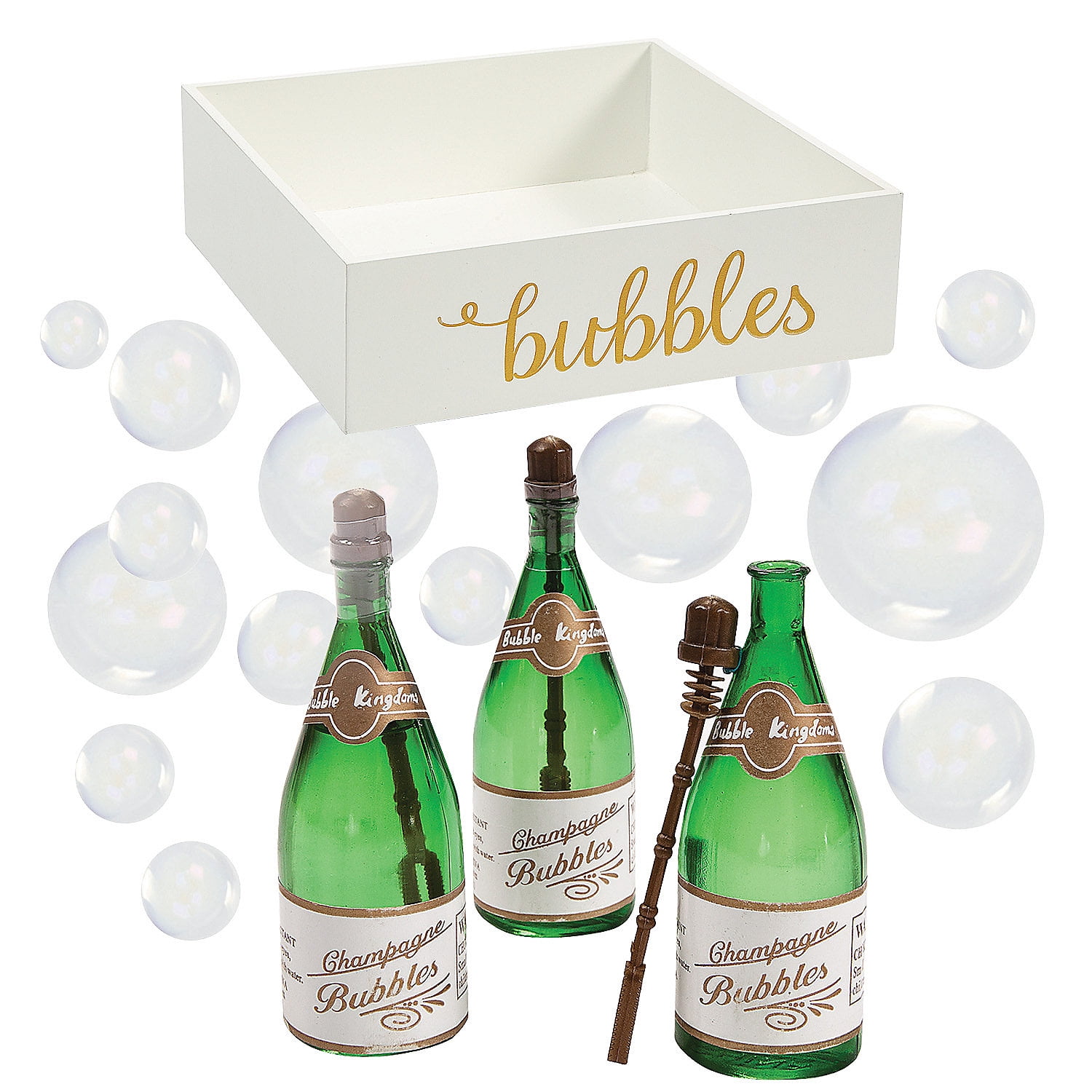 Champagne Bubble Send-Off with White Tray Bulk 145 Pc - Walmart.com