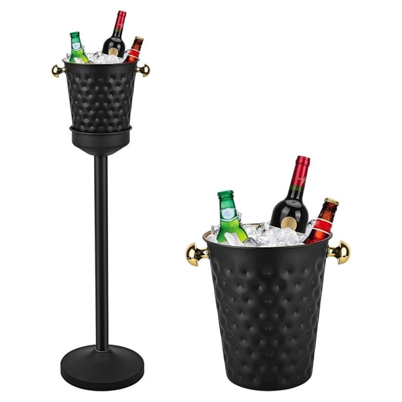 Champagne Bucket with Stand,5L Ice Bucket with Stand,Wine Chiller ...