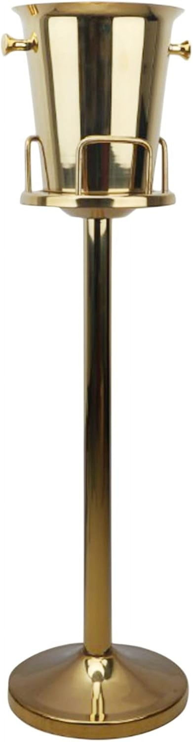 Champagne Bucket with Stand, Stainless Steel Standing Ice Bucket, Floor ...