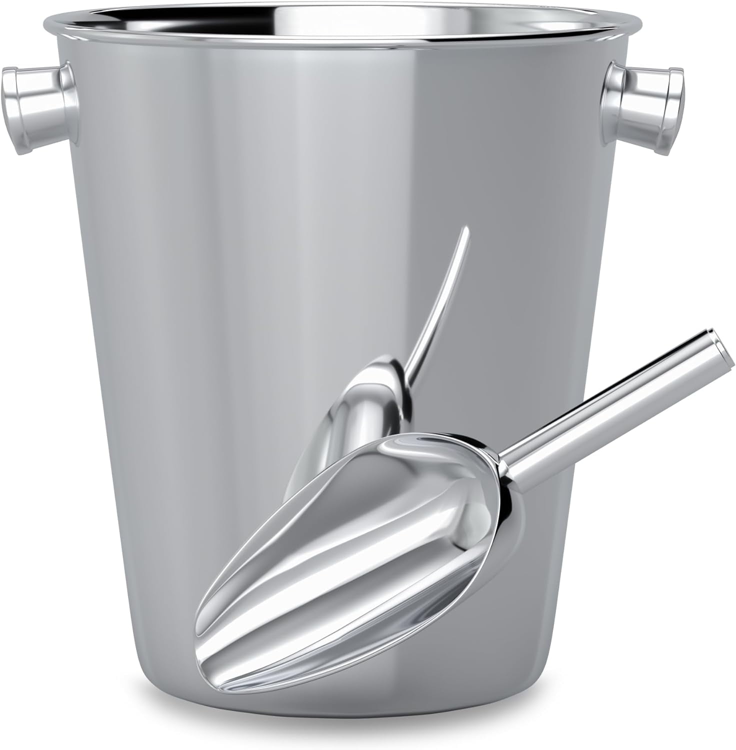 Champagne Bucket With Ice Scoop,Stainless Steel Wine Bucket For Bar ...