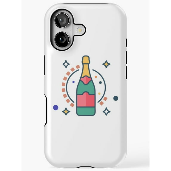 Champagne Classic Drink Theme Phone Case for iPhone 17 16 15 14 13 12 ...