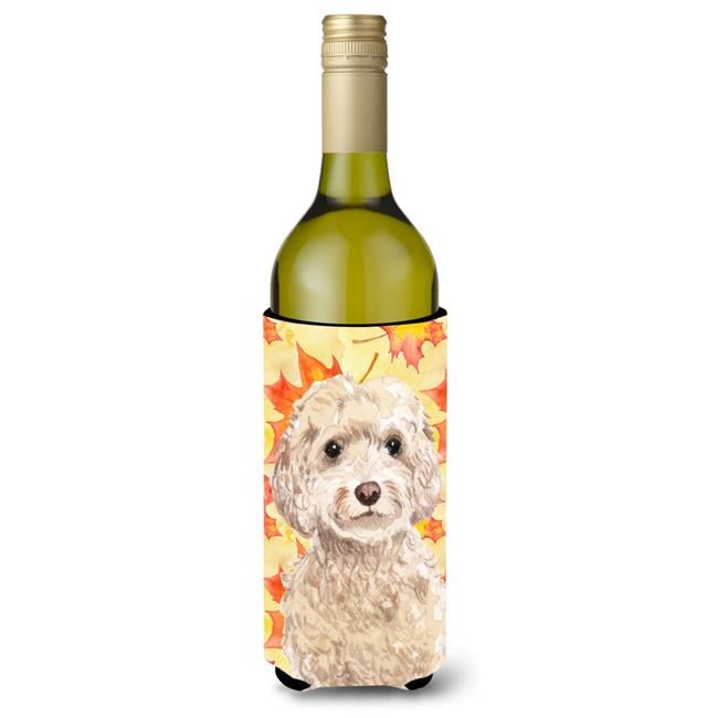 Champagne Cockapoo Fall Wine Bottle Beverge Insulator Hugger - Walmart.com
