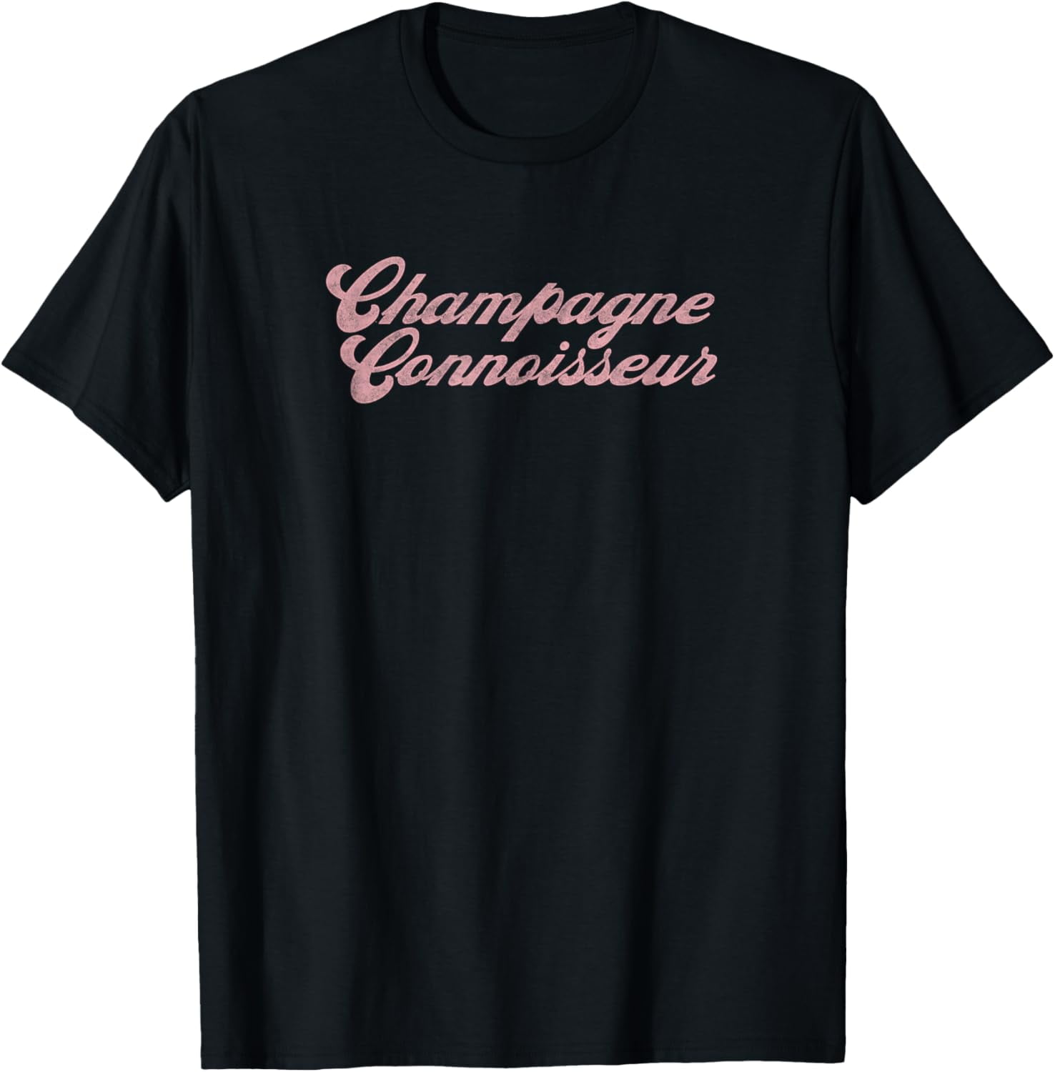 Champagne Connoisseur T-Shirt men and women can wear, black, white ...