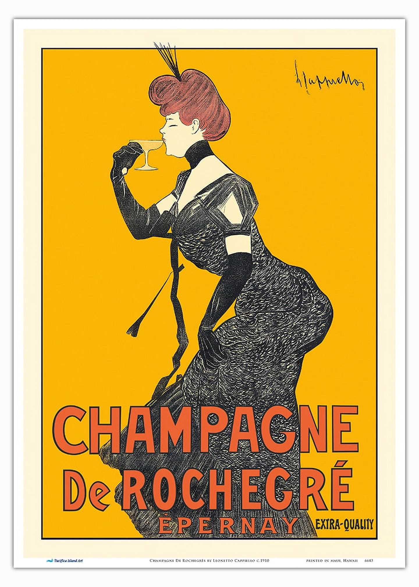Champagne De Rochegrès - Vintage France Advertising Poster by Leonetto ...