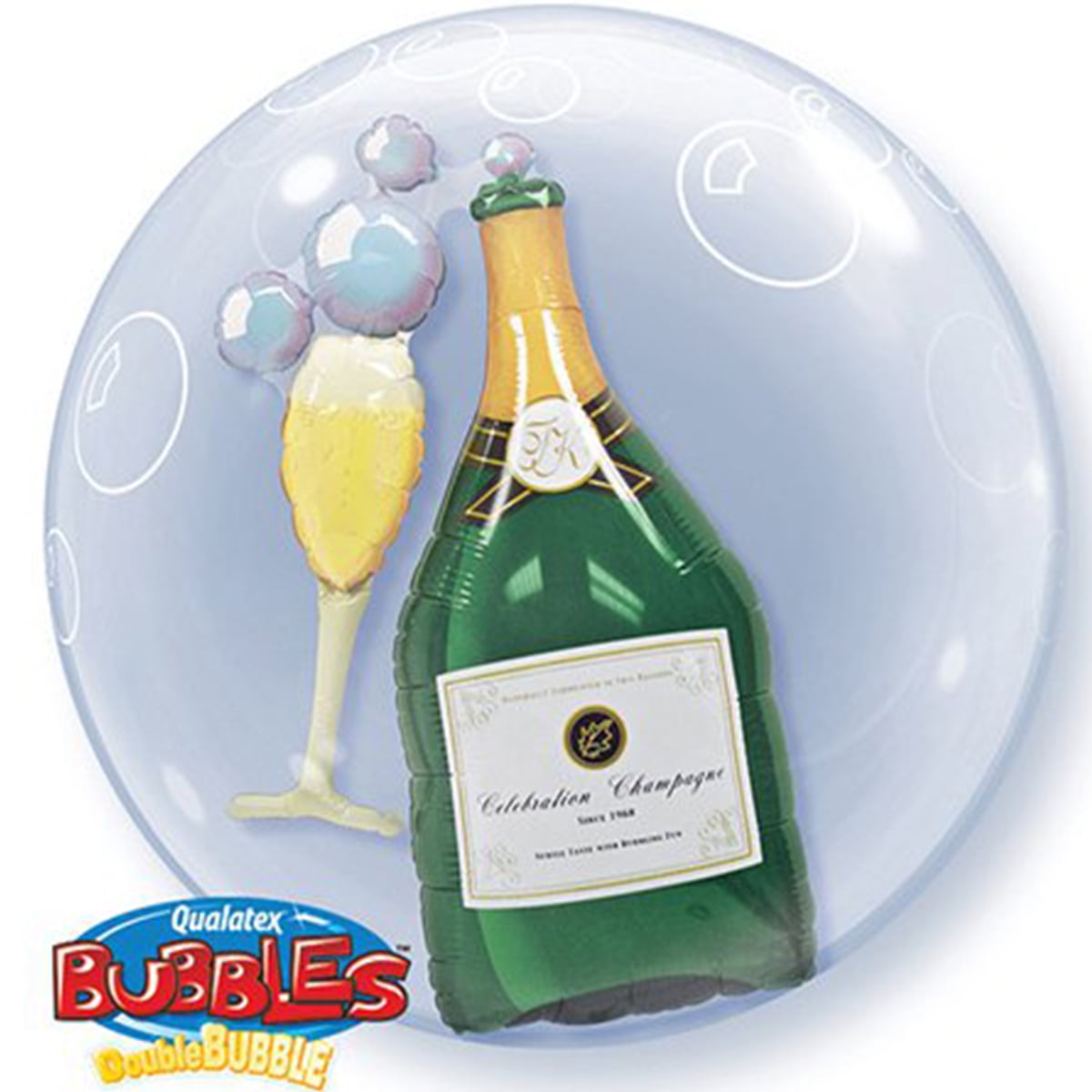 Champagne Double Bubble Balloon 24" - Walmart.com