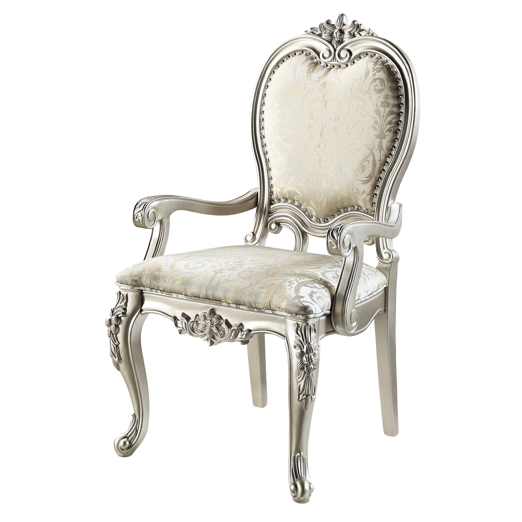 Champagne Finish Arm Chair Set (2) | Comfortable Design, Fits Office ...