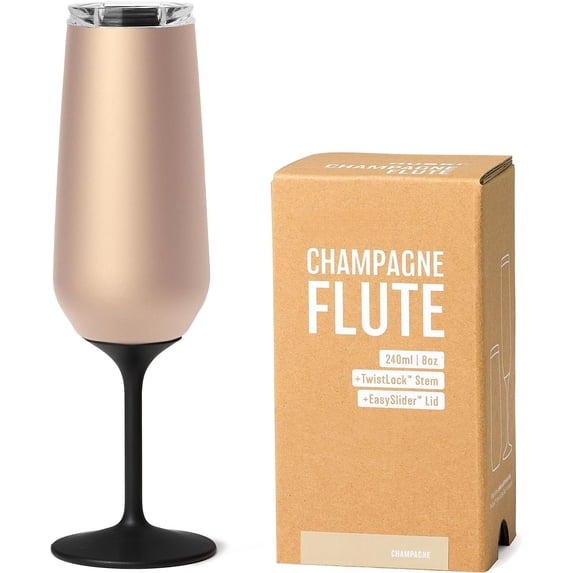 Champagne Flute | | Award-winning Design with Detachable | Stainless ...