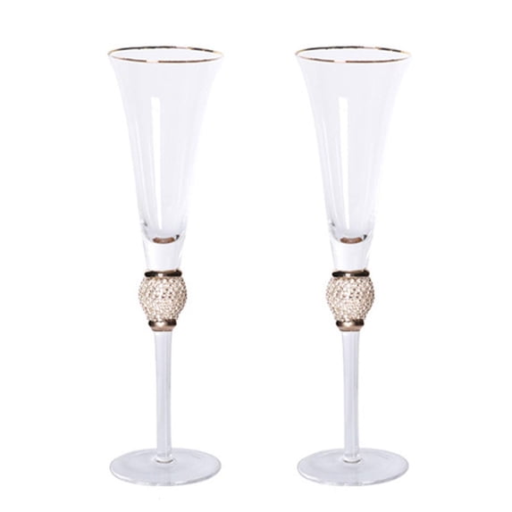 Champagne Flutes Glass Material Champagne Glass Modern Elegant Gift for ...
